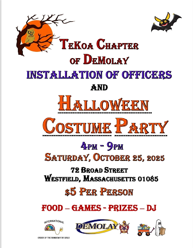 Tekoa Chapter Installation of Officers and Halloween costume party - MA ...